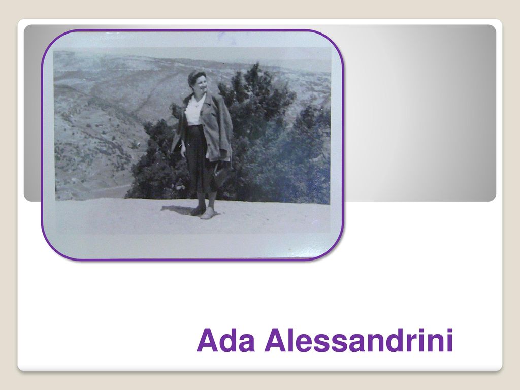 accadde…oggi: nel 1909 nasce Ada Alessandrini, di Antonio Parisella ...